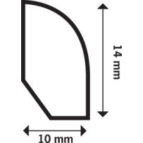 Oak Flexi Edging 10x14mm | FloorBase